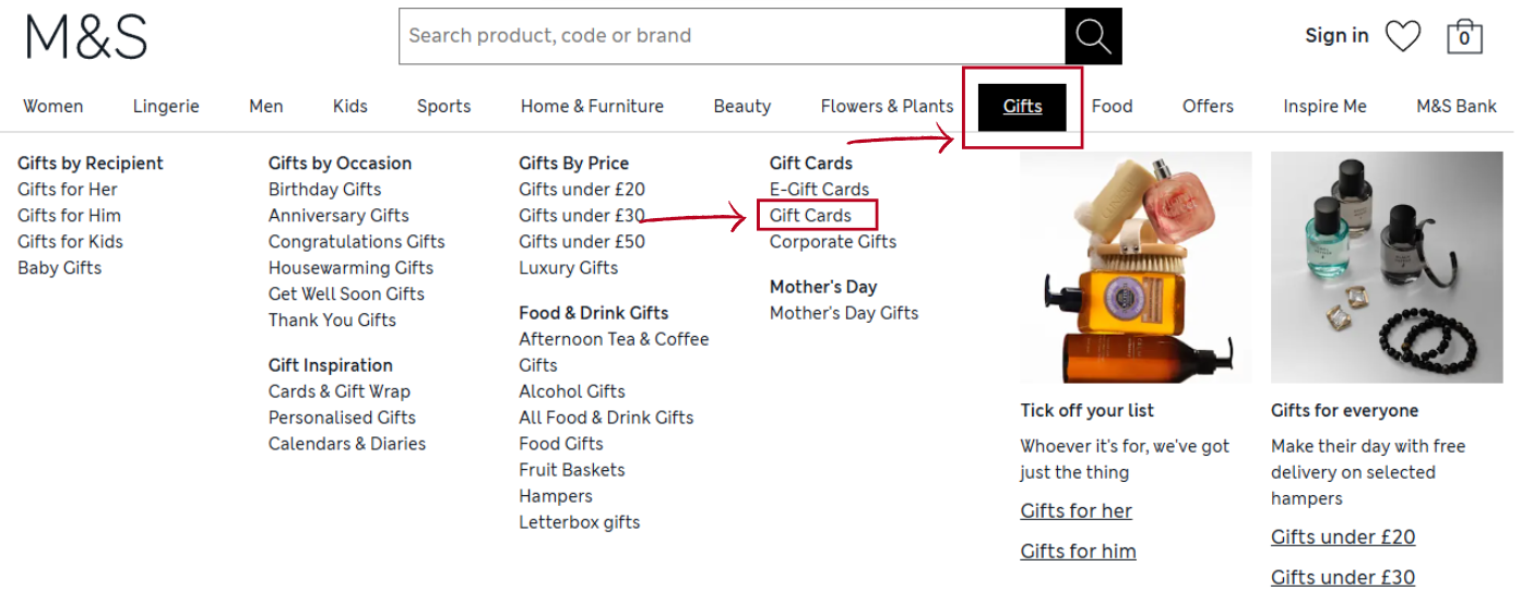 M&S - giftomatic.co.uk